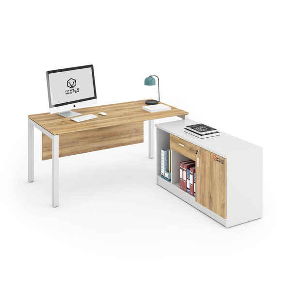 BELLA : Office Desk with Side Cabinet - Buy Online Office Furniture ...