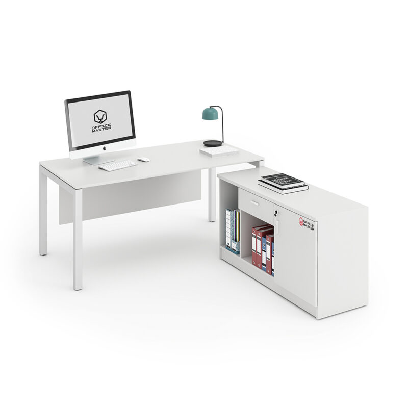 BELLA : Office Desk with Side Cabinet - Buy Online Office Furniture ...