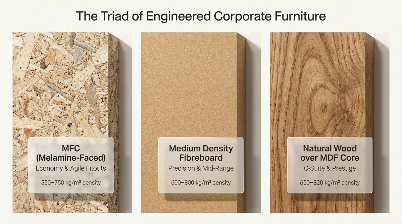 MDF vs Chipboard vs Veneer: Executive Desk Guide UAE